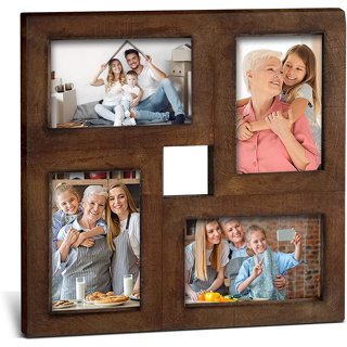 Rustic Picture Frames Farmhouse Photo Frame Wood | Rustic Brown - 4x6 ...