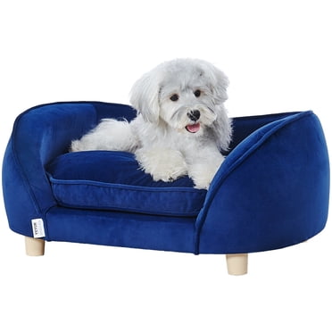 MCombo Pet Sofa Bed Dog Couch for Small Dogs, Faux Leather Dog Sofa ...