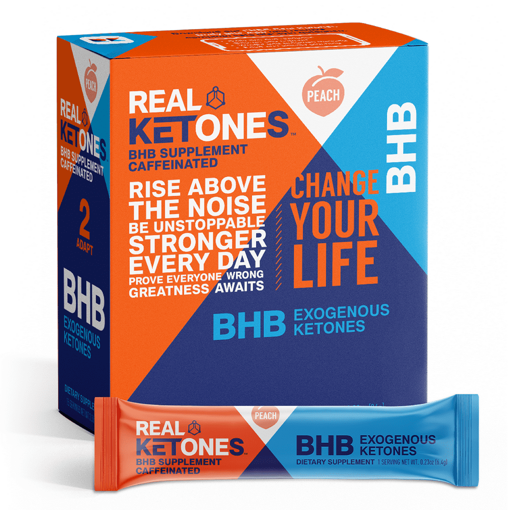 Real Ketones BHB - Peach with Caffeine, 10 Count - Walmart.com ...