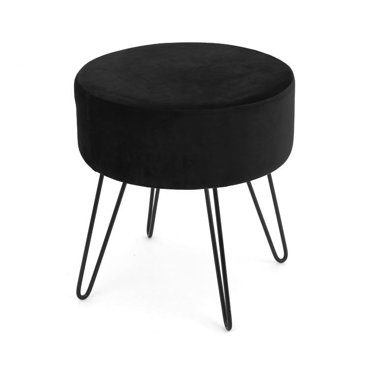 Click here for Nola Home & Furniture Pixie Round Ottoman Pouf Sea... prices