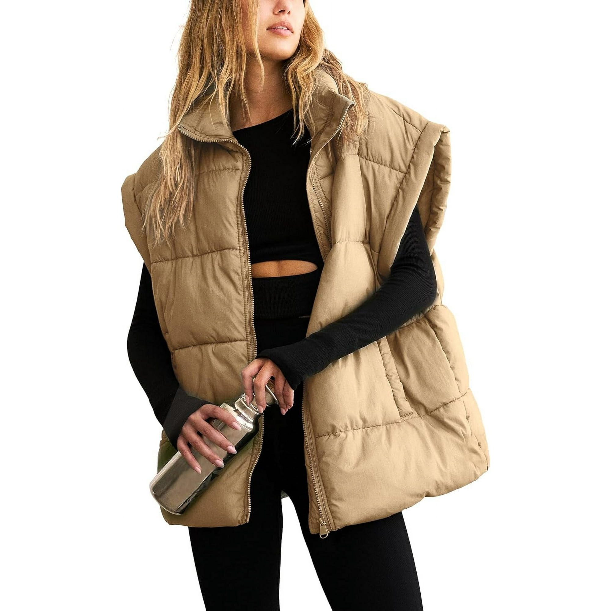 Click here for Ilanktozi Women Winter Oversized Puffer Vest Light... prices