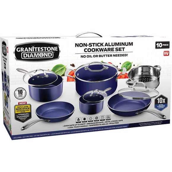 Mainstays 10 Piece Cookware Set