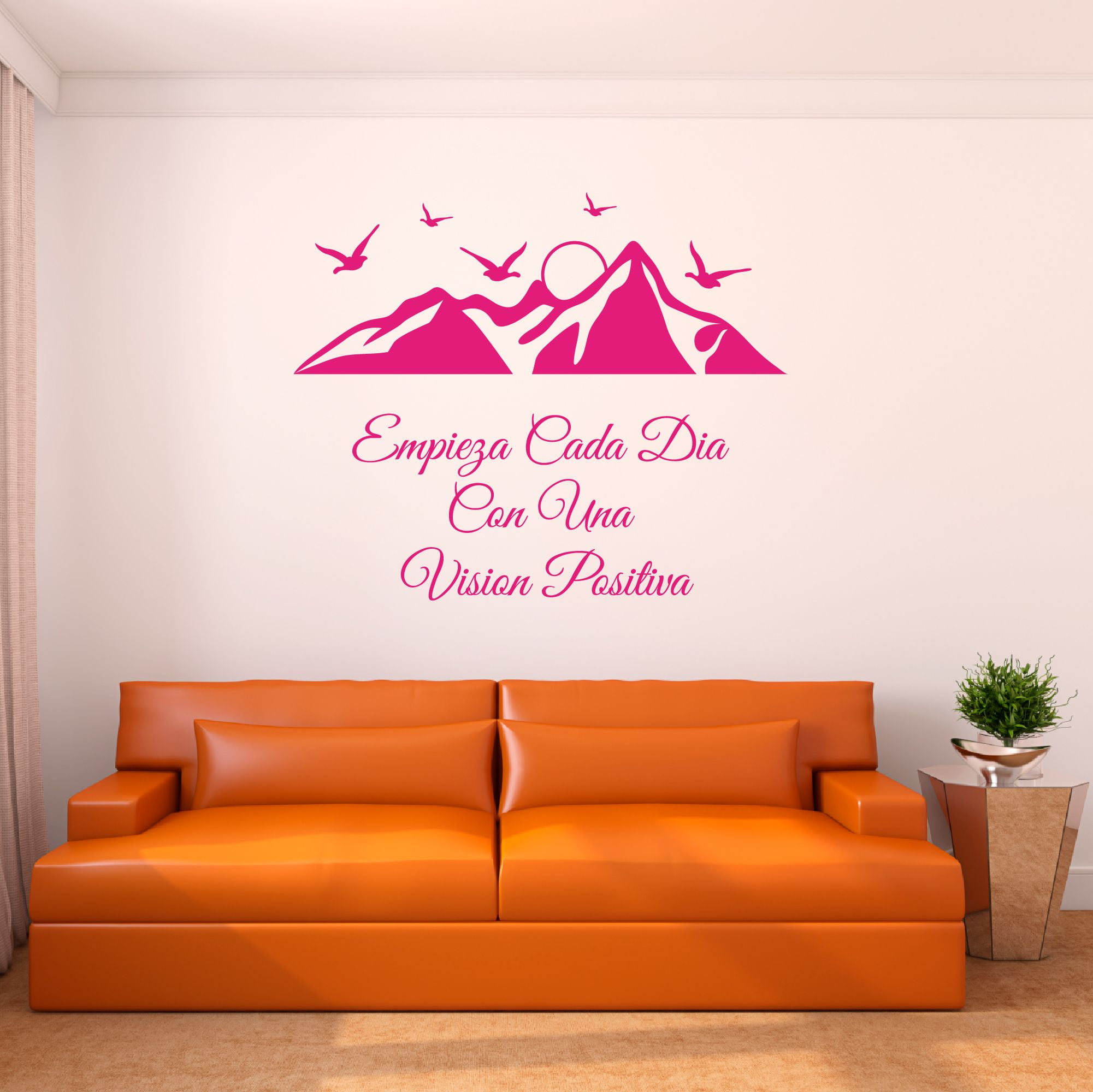 Spanish Wall Decals for Children Bedroom - Empieza Cada Dia Con Una ...