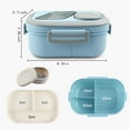 Toytexx 3-Layer Leak-Proof Bento Lunch Box, Stackable Food Container ...