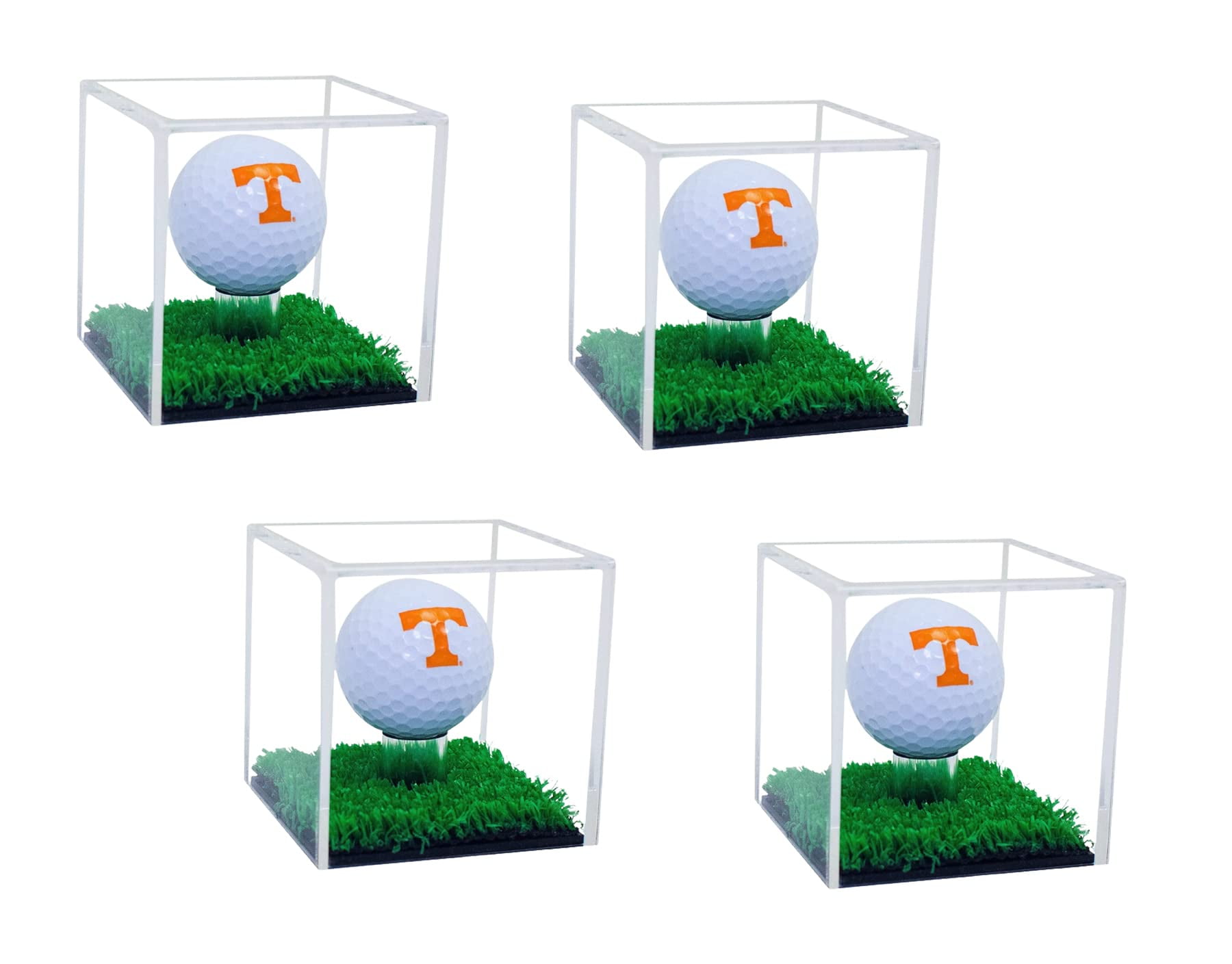 Better Display Cases Acrylic Golf Ball Display Case Set of Four with ...