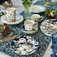 Stp Goods Azur de Limoges Dinnerware Set Bone China, 20 Piece, Service ...