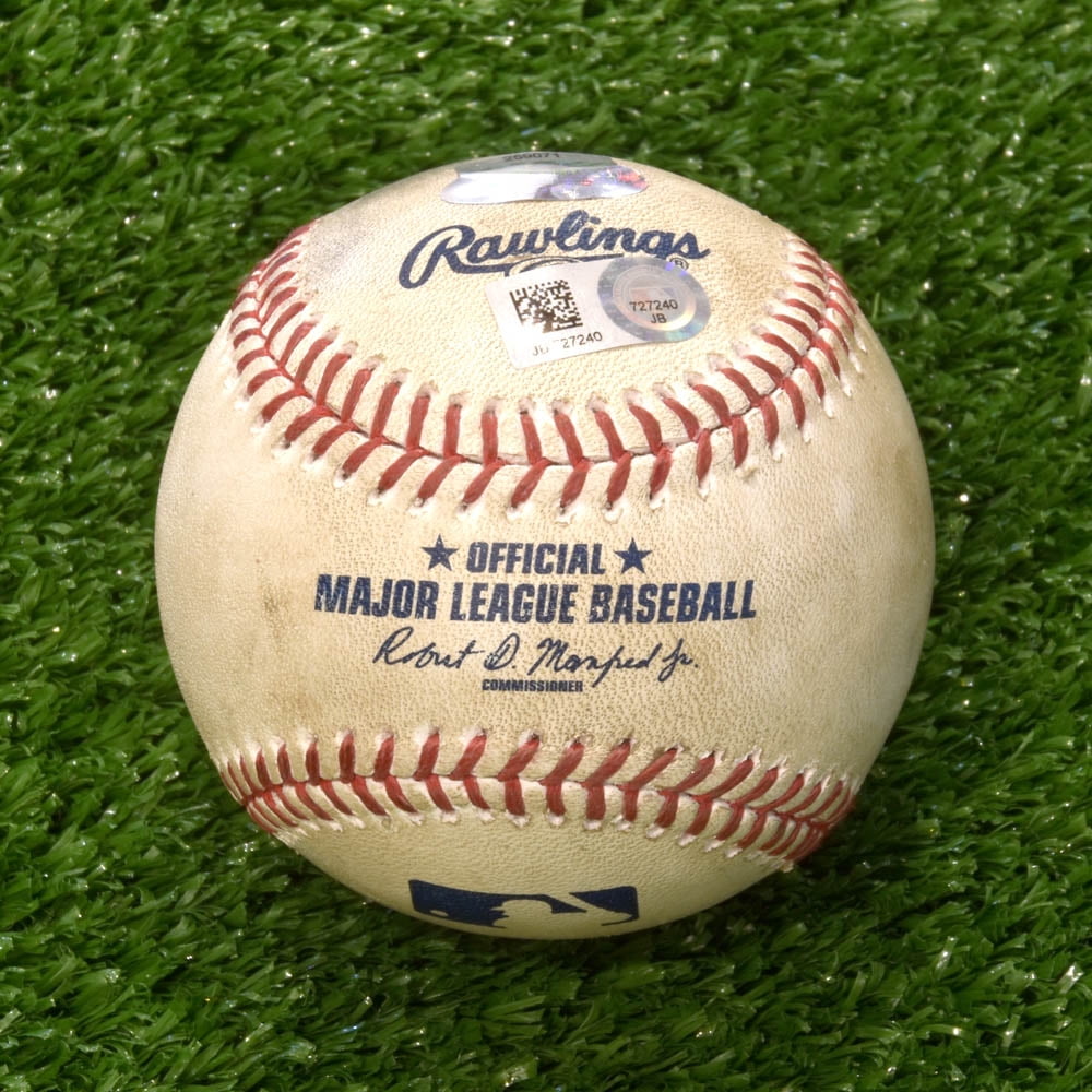Game Used Official Major League Rawlings Baseball Blue Jays at Yankees ...