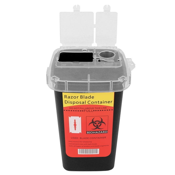 Needle Disposal Container,Razor Blades Disposal Case Sharps Container ...