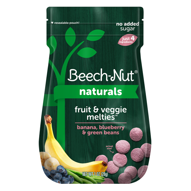 Beech-Nut Melties Banana Blueberry & Green Bean Melts Baby & Toddler ...