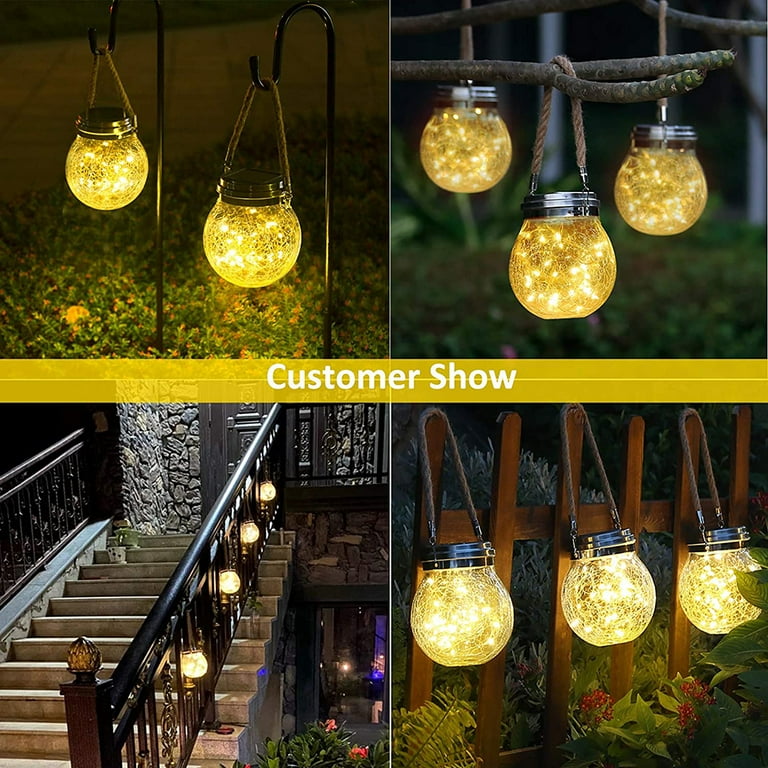 Hanging Solar Globe Lights Outdoor | Shelly Lighting