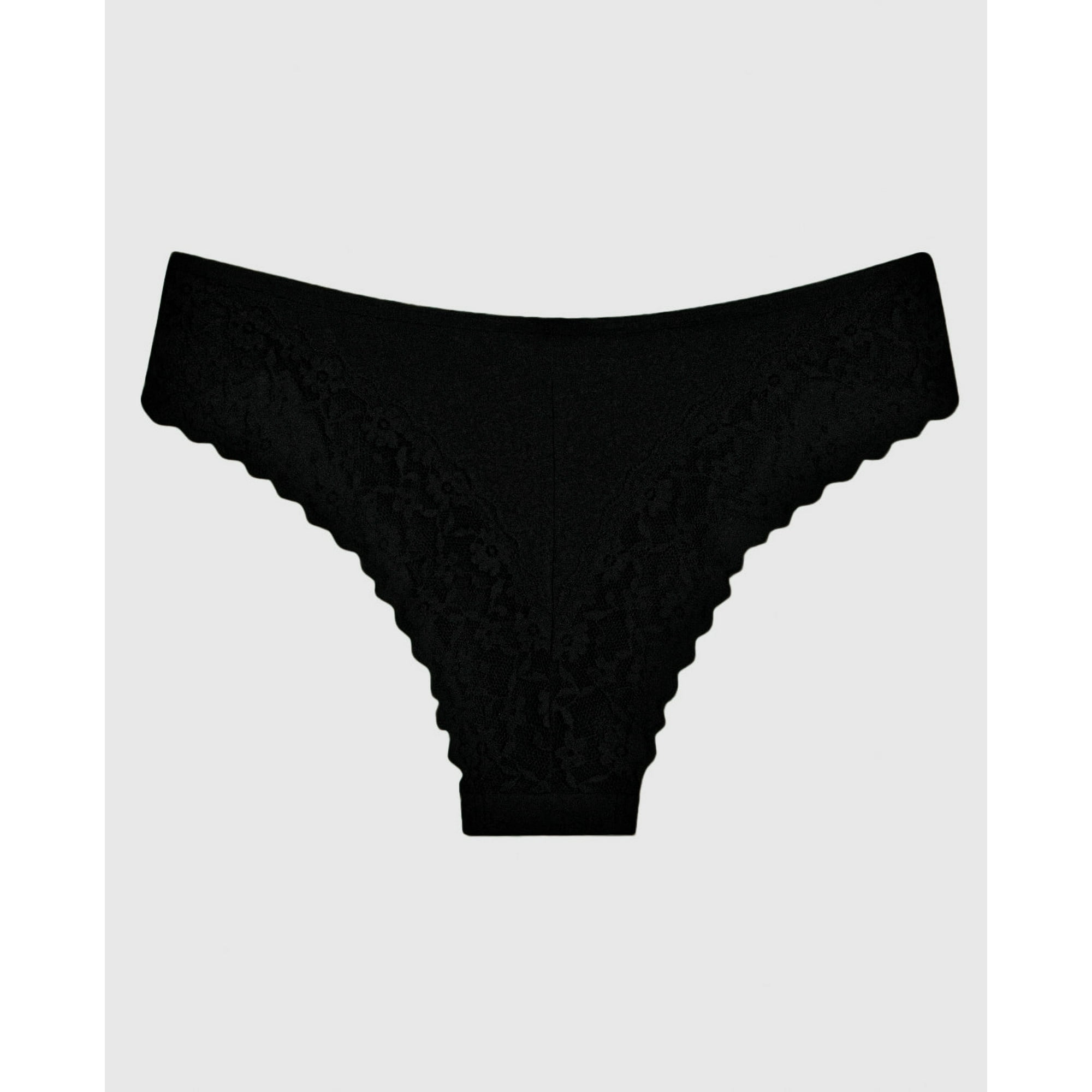 Click here for La Senza Cheeky Panty With Lace Trim Tuxedo Black prices