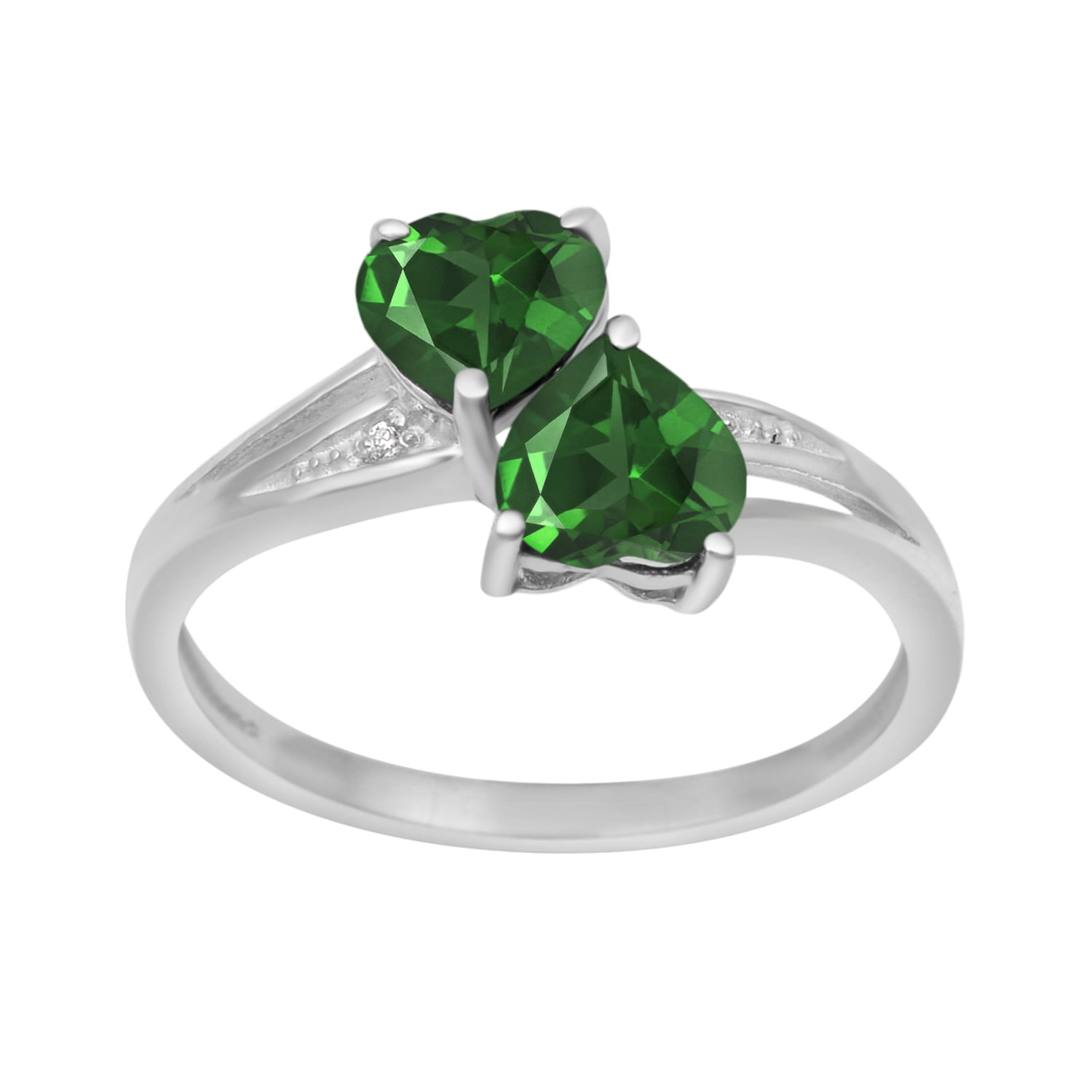 Click here for Mooneye 925 Sterling Silver 6mm Heart Shape Green... prices