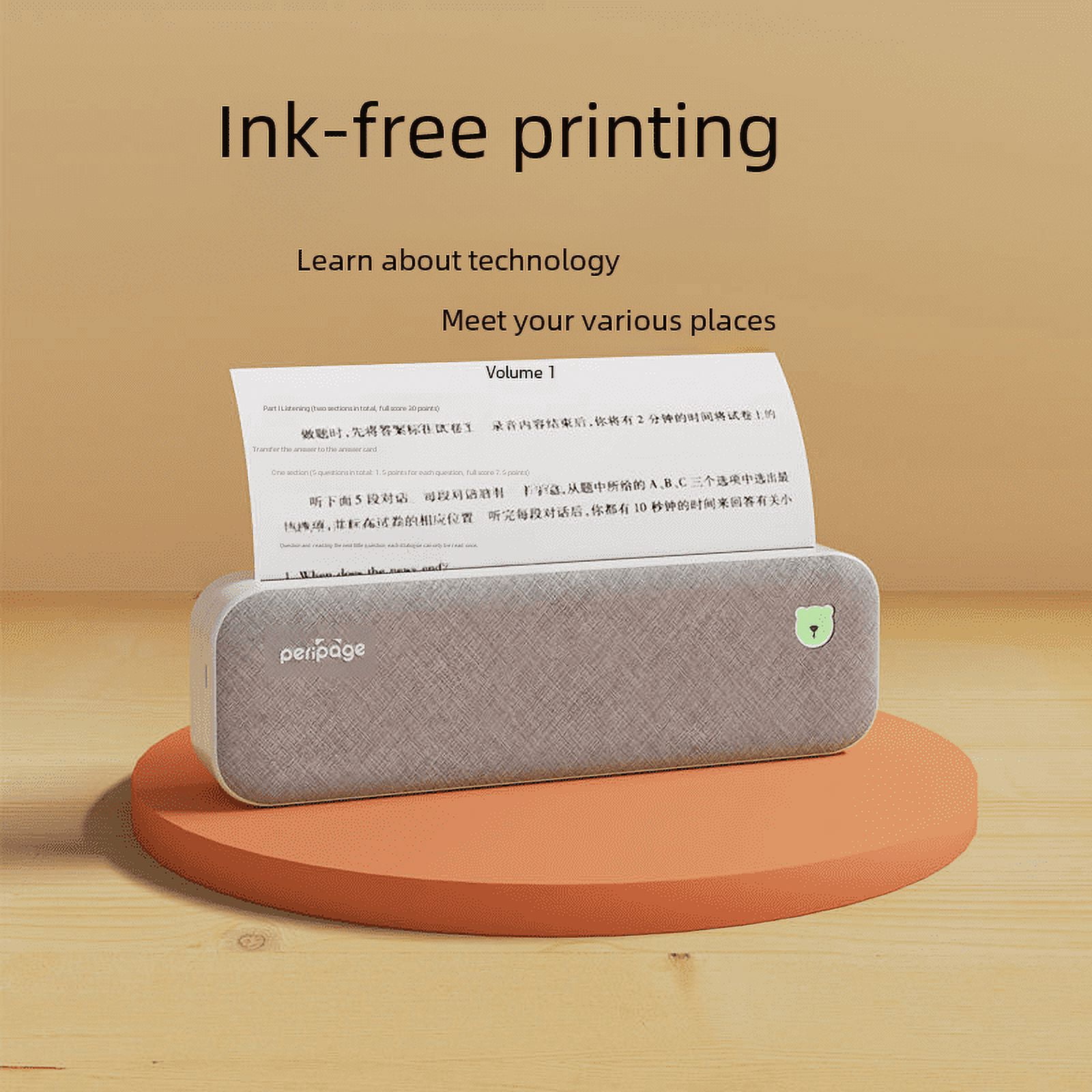 Mini impresora A4 para uso doméstico, pequeña, para estudiantes, tareas ...