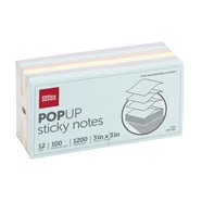 Office Depot® Brand Lined Sticky Notes, 4" x 4", Assorted Vivid Colors ...