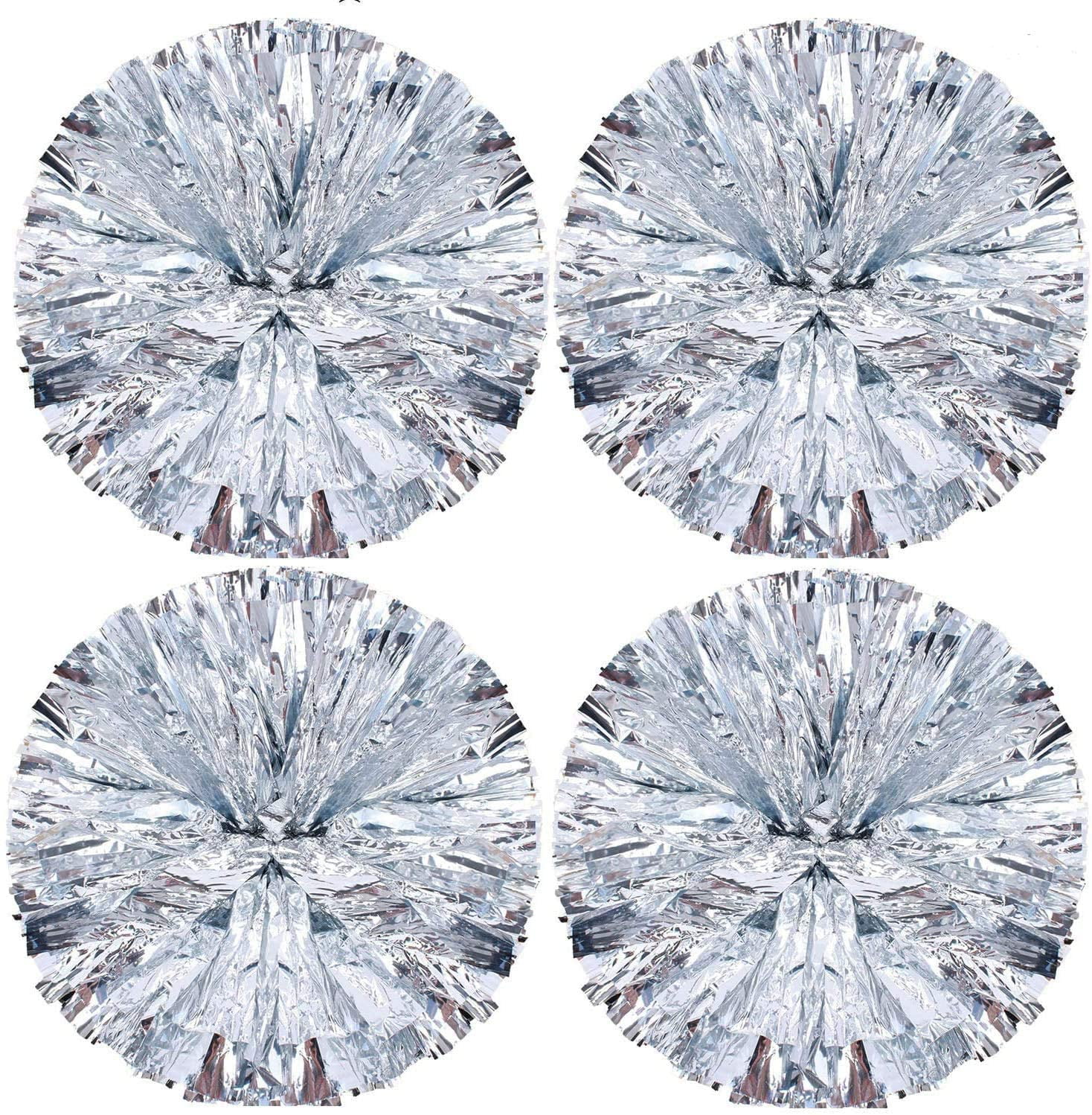 HTWW 4 Pack Cheerleader Pom Poms Sports Dance Cheer Plastic Pom Poms ...