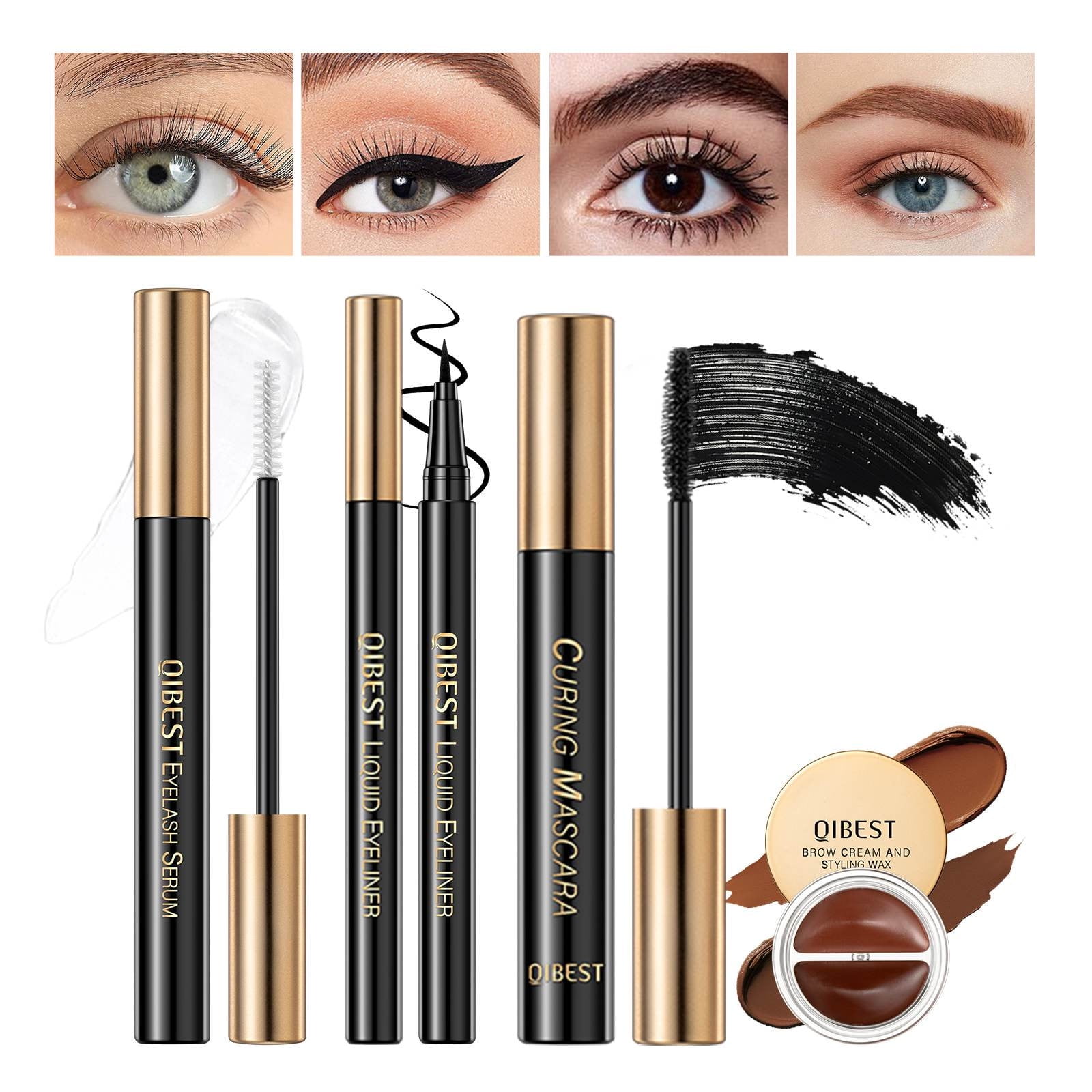 Fiudx Set Maquillaje de Ojos, Potenciador de Ojos de Larga Duración ...