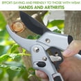 premium garden clippers, work 3 times easier, arthritis weak hand snips ...