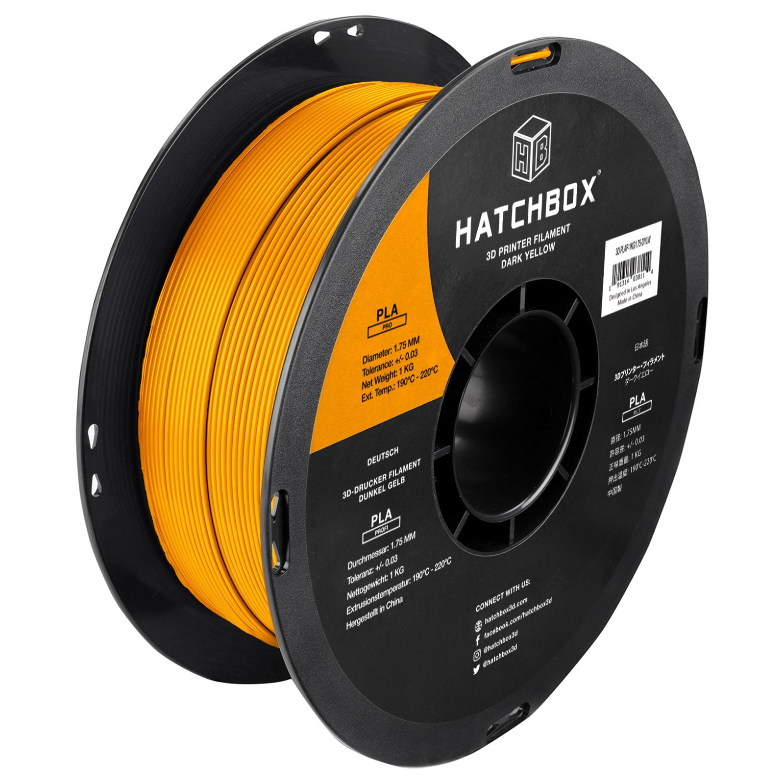 HATCHBOX PLA PRO+ 3D Printer Filament, Dimensional Accuracy +/- 0.03 mm ...