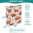 ALAZA Dinosaur Sunset Forest Hardcover 3 Ring Binder 1.5" D-Rings with ...