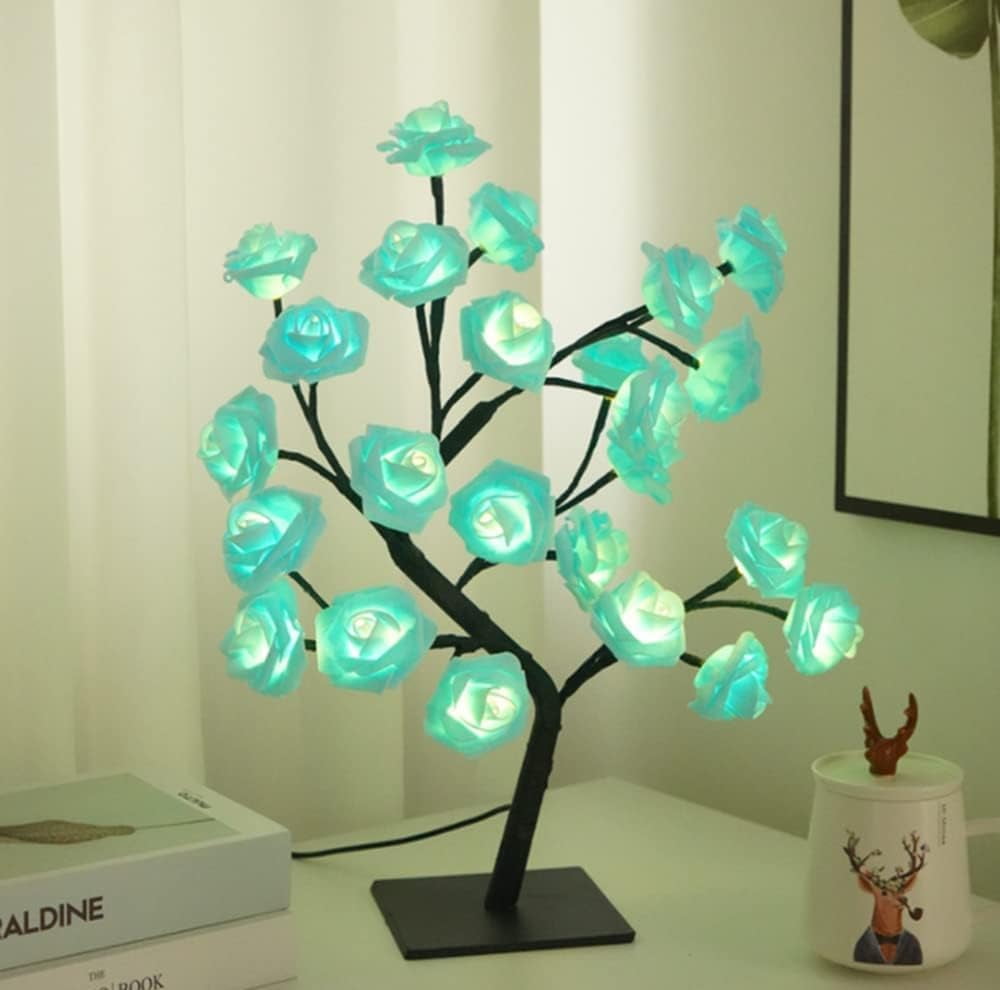 LINLIN Flower Tree lamp,Rose lamp Tree,Twig Light Branches Tree Light ...