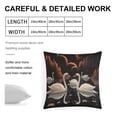 Cushion Covers Animal Bird White Swans Swinging in The River Farmhouse ...