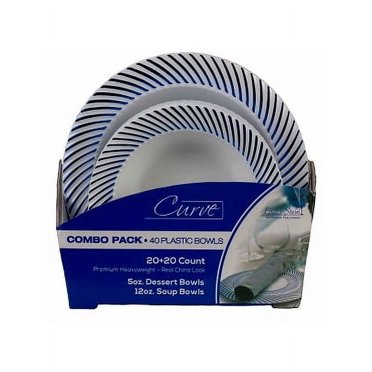 Crown Display Disposable Dinnerware Set - 60 Pcs Ivory & Gold Plates ...