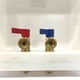 WaterTite Du-All Dual Drain Washing Machine Outlet Box with Valves ...