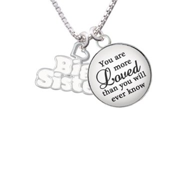 Delight Pink & Purple Butterfly Locket - Big Sister Heart Necklace ...