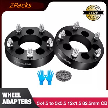 MOCA AUTOPARTS 2PCS 1.5"(38mm) Wheel Spacers 4x4" to 4x4" with 1/2"x20 ...