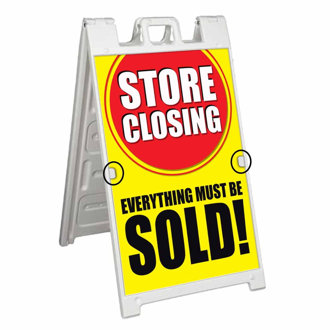 Store Closing (24" X 36") Deluxe A-Frame Signicade, Includes 2 ...