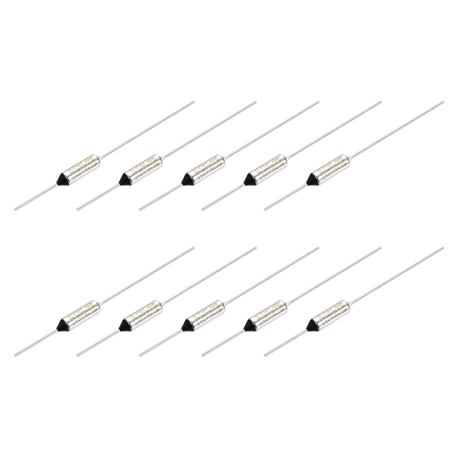 Click here for Uxcell 10 Pcs Metal Temperature Thermal Fuse Ry167... prices
