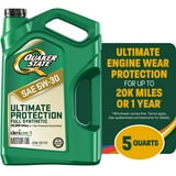 Quaker State Ultimate Protection Full Synthetic 5W-30 Motor Oil, 5 ...