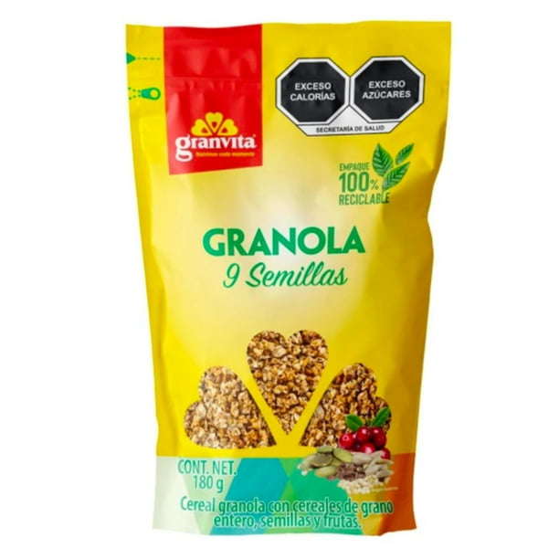 Pack de 24 Granola Granvita 9 Semillas 180 gr Granvita 180 gr | Bodega ...
