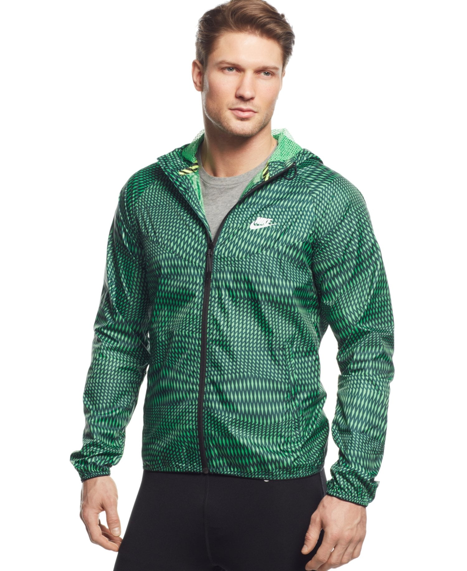 Nike Mens Full Zip Windbreaker Jacket - Walmart.com