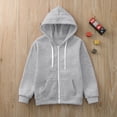 CAUYDY Toddler Athletic Jacket Boys Hooded Zip-up Long Sleeve Warm ...