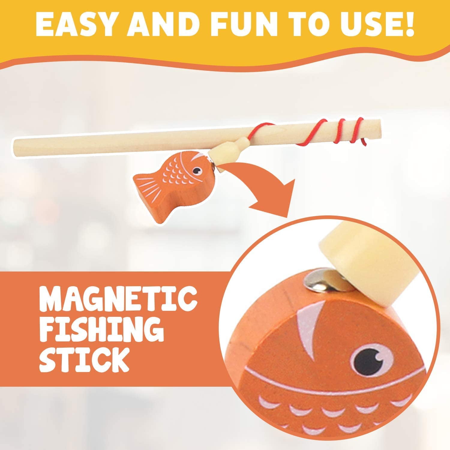 Wooden Fishing Games : Math Counters Toy Toddlers & Nepal | Ubuy