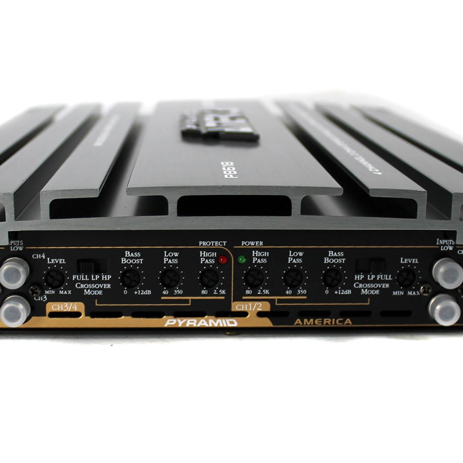 Pyramid 2000 Watt 4 Channel MOSFET Power 2 Ohm Stable Car Amplifier ...