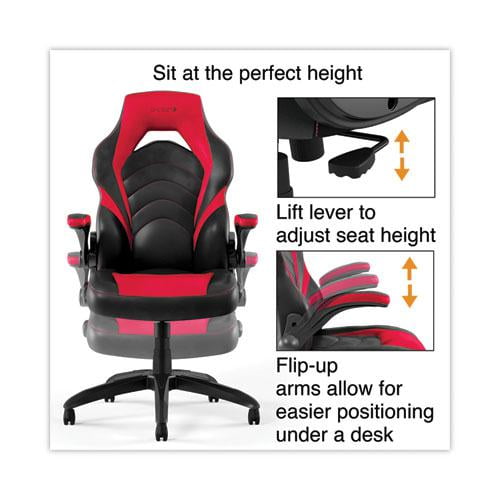 Adjustable Gaming Chair Emerge Vortex Gaming Chair – Black & Red Bonded ...