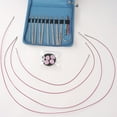 9Pairs Steel Circular Knitting Needle Set with Case, 2.2-4.5mm ...