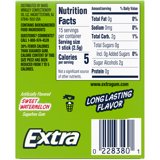 Extra Sweet Watermelon Sugar Free Chewing Gum, Single Pack - 15 Stick ...