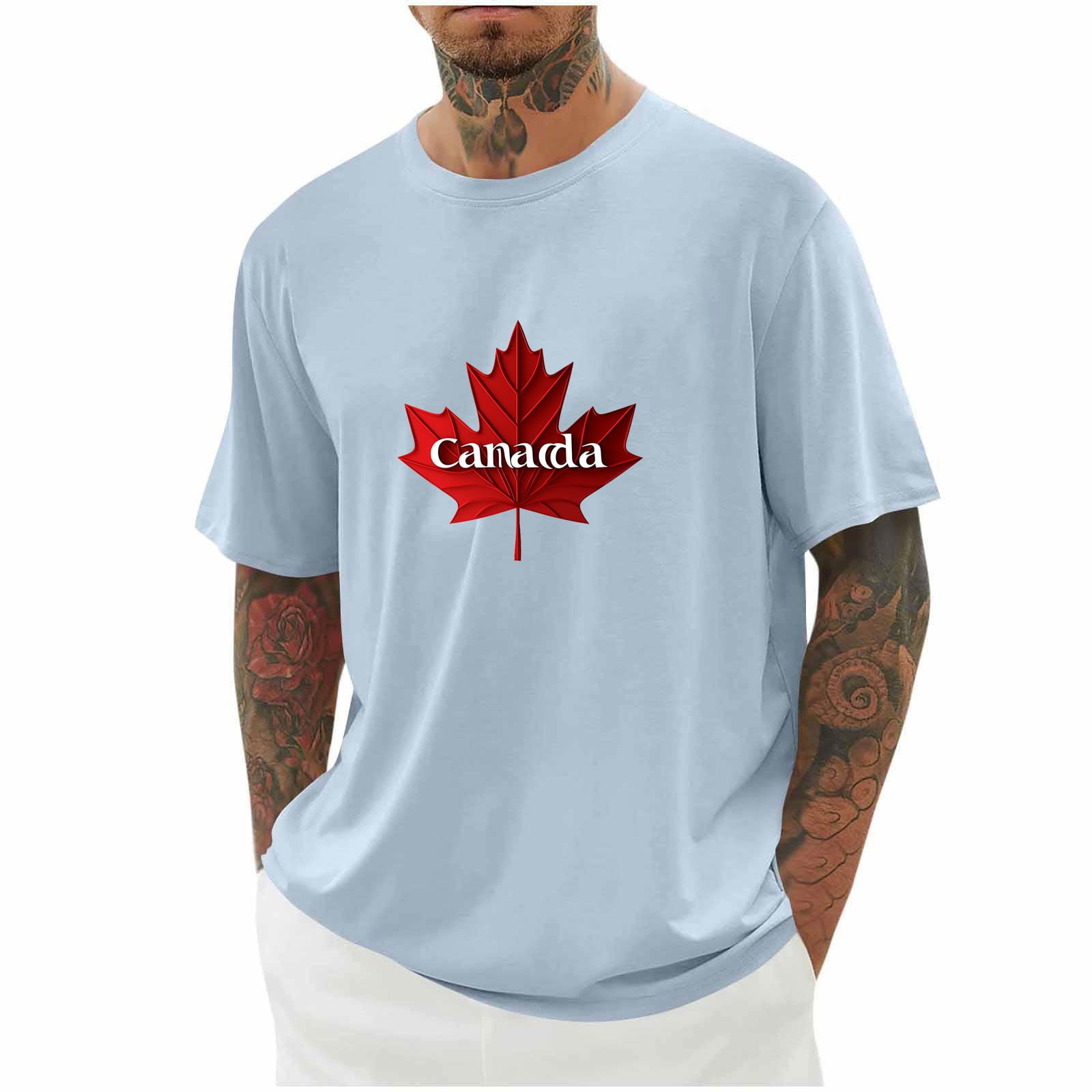 Click here for Amzcrzy Mens T-Shirts Plus Size S-5xl Fashion Mapl... prices