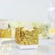 Efavormart 25 Pack | 2" Gold Sequin Glitter Mini Gift Boxes With White ...