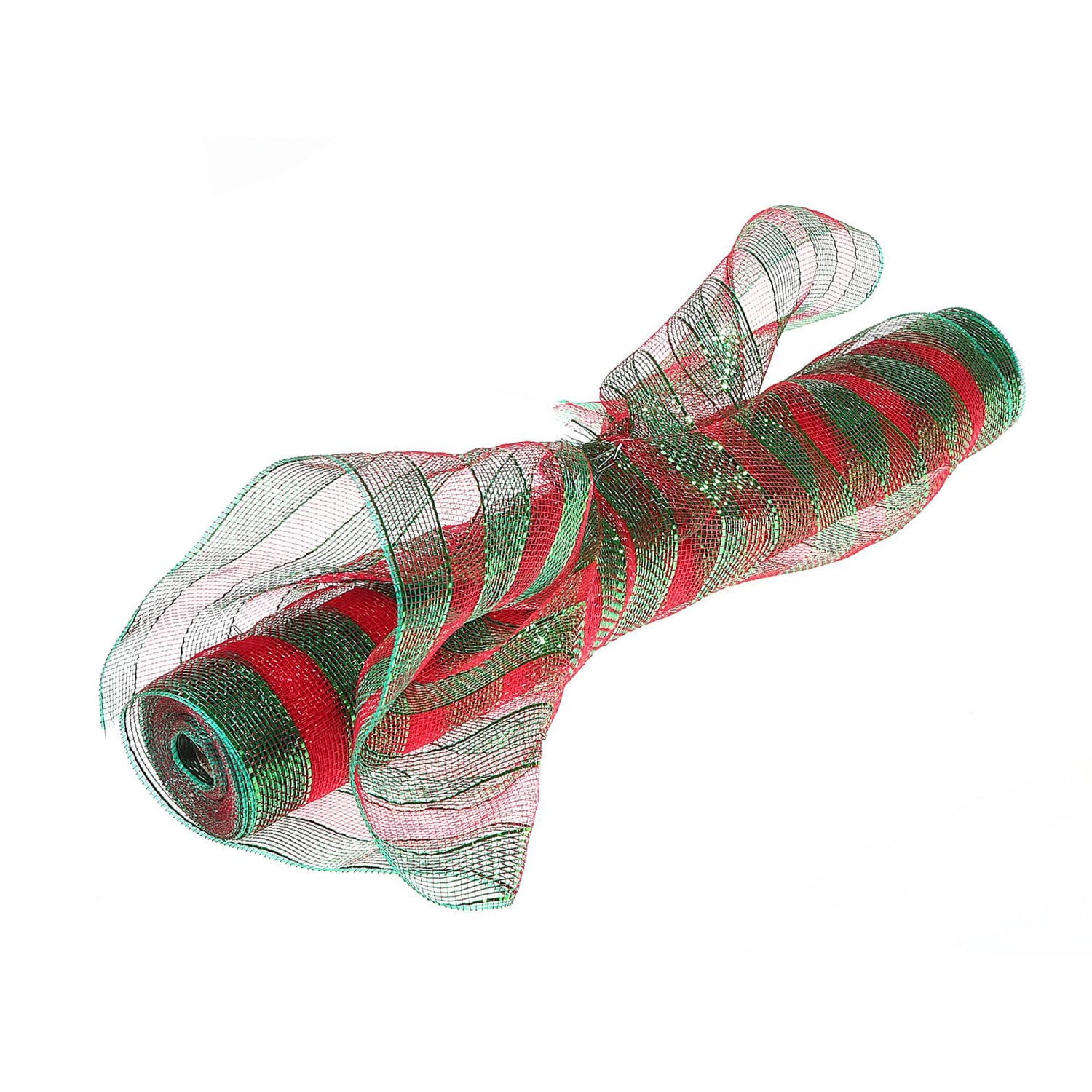 Click here for Ih Casadécor Mesh Ribbon (Red And Green Stripes) (... prices