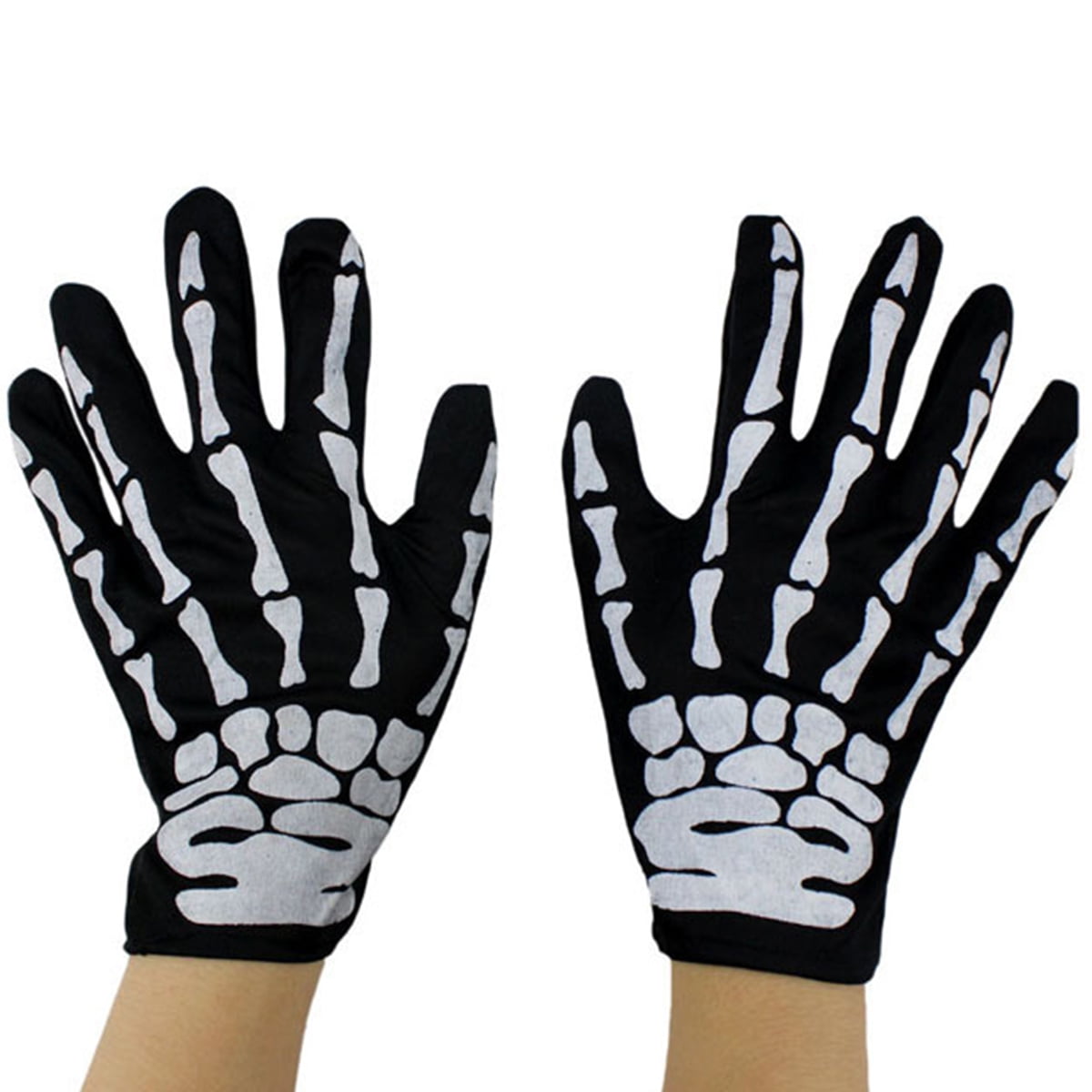 OUNONA Gloves Skeleton Halloween Glove Bone Men Kids Hand Cosplay ...