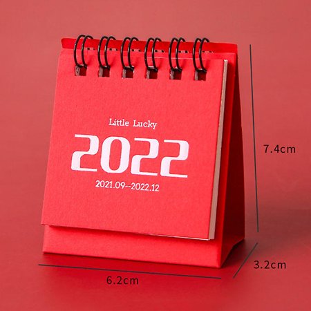 Mini Calendar Book 2022 Desktop Decoration Plan Desk Calendar Office ...