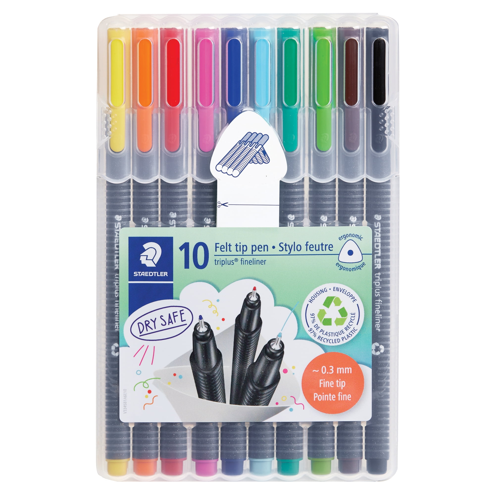Click here for Staedtler Triplus Fineliner Pens  Pack Of 10  Asso... prices