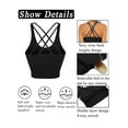 Lelinta Seamless Short Camisoles Padded For Crisscross Back Women Cami