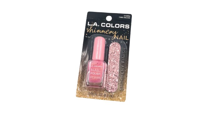 L.A. Colors Shimmery Nail Polish & File Kit, Times Square - Walmart.com