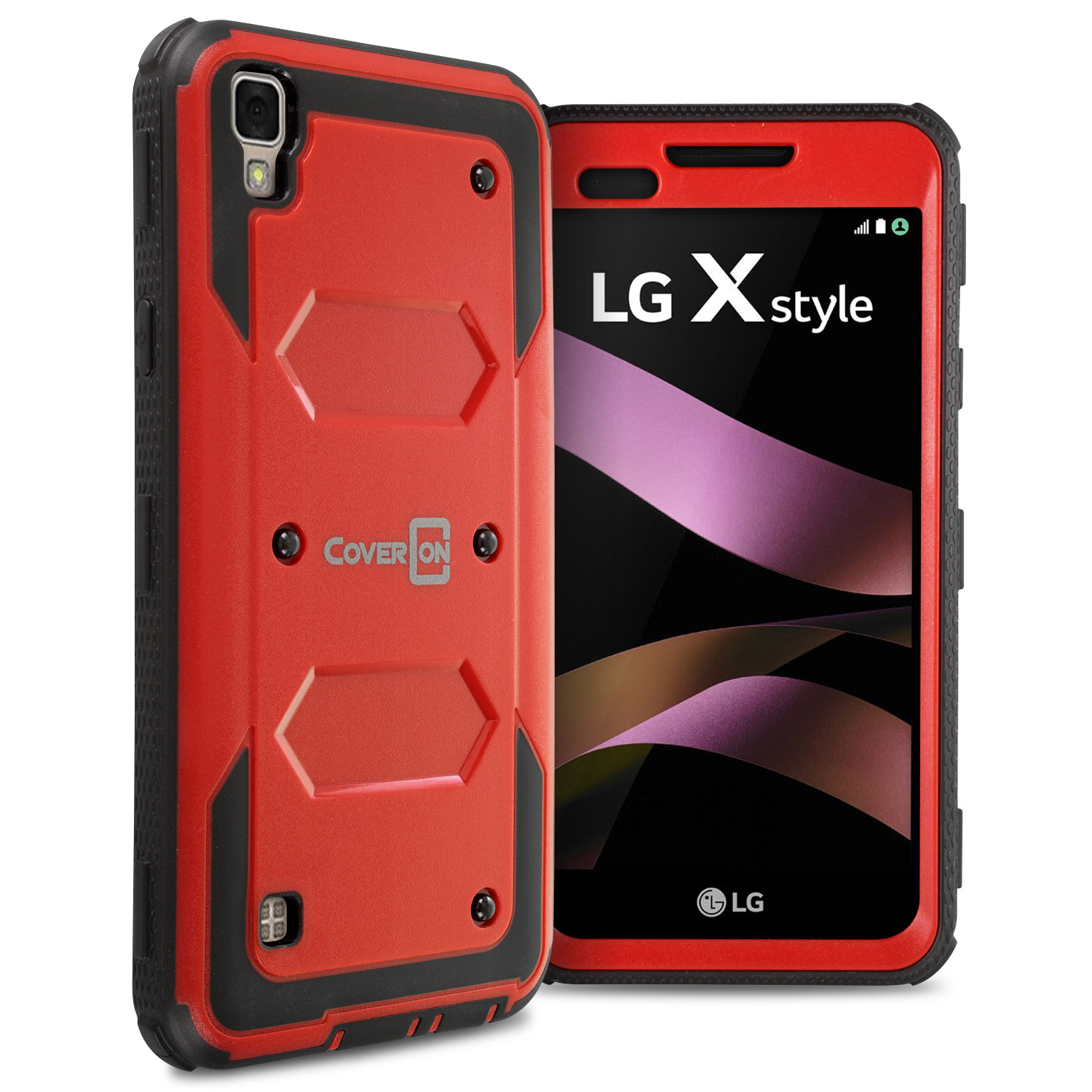 CoverON LG Tribute HD / X Style Case, Tank Series Hard Protective Armor ...
