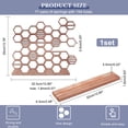 1Set Honeycomb Grid Wood Earring Display Stands Earring Hook Storage ...